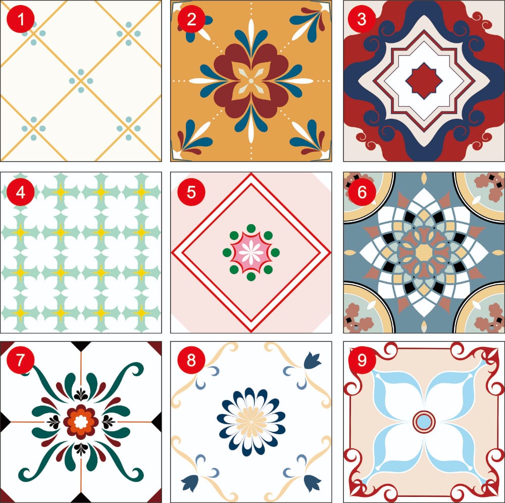 STIKER TEGEL / STICKER LANTAI / KERAMIK Motive 49 - Pusat Wallsticker